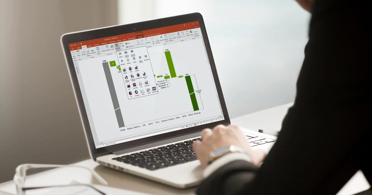 Create beautiful waterfall charts in minutes | think-cell